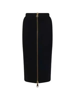 Elisabetta Franchi Midi Two-way-zip Skirt