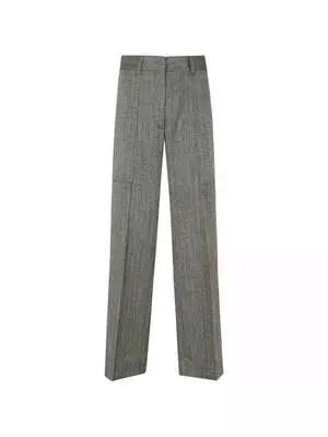 FORTE_FORTE Concealed-fastening Straight-leg Trousers
