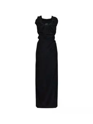 VIVIENNE WESTWOOD Draped Asymmetric Dress - Black