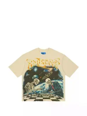 GODSPEED Checkmate Ii Graphic-print T-shirt - Neutrals