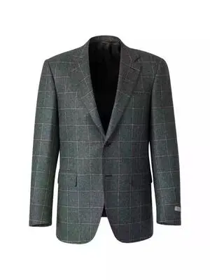 Canali Wool Single-breasted Blazer - Grey