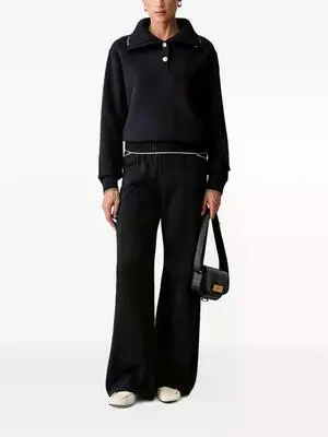 Guess Ribbed-collar Logo-embroidered Jumper
