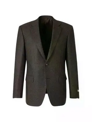 Canali Single-breasted Blazer - Brown