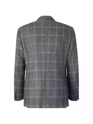Canali Check-pattern Single-breasted Blazer