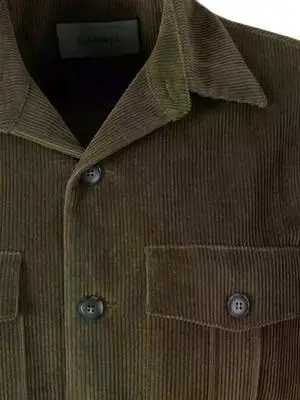 Canali Corduroy Chest-pockets Shirt Jacket