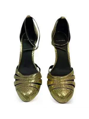 Carvela Python-effect Strappy Pumps