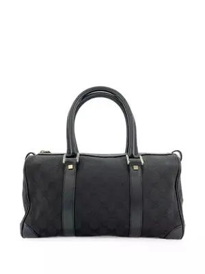 Gucci Gg Supreme Boston Bag - Black