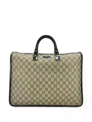 Gucci 2000s Gg Supreme Tote Bag - Neutrals