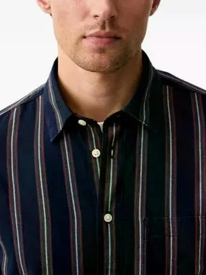 Marc O'polo Vertical-stripe Chest-pocket Shirt