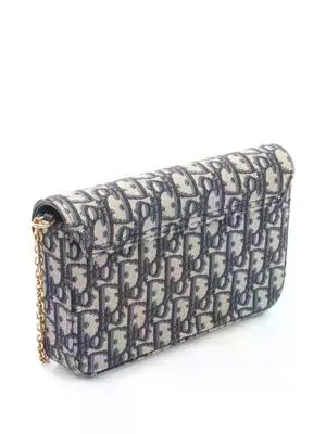 Dior 2010s Medium Saddle Oblique Crossbody Bag - Blue