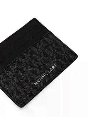 Michael Kors Logo Monogram Belt And Cardholder Set