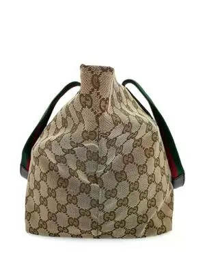 Gucci 2000s Sherry Line Gg Supreme Tote Bag - Neutrals