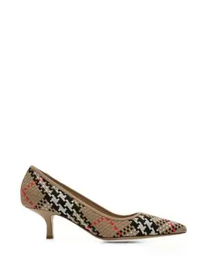 Burberry Check Dame Pumps - Neutrals