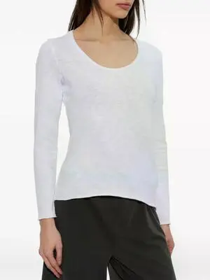 American Vintage Sonoma Long-sleeve Cotton T-shirt - White