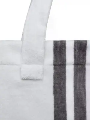 Thom Browne Velour 4-bar Tote Bag