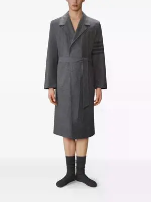 Thom Browne 4-bar Stripe Dressing Gown