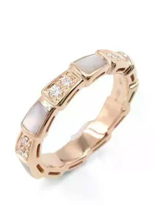 BVLGARI 2010s Serpenti Diamond Ring - Pink