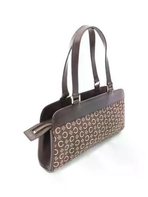 Celine 2010s C Macadam Tote Bag - Brown