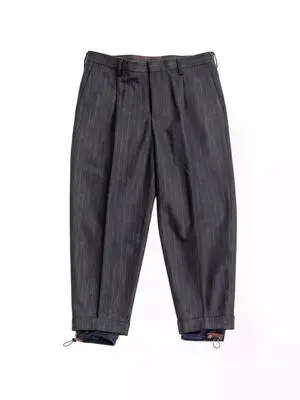 Kolor Pinstripe Pleated Trousers - Grey