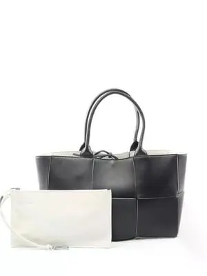Bottega Veneta 2010s Arco Intrecciato Tote Bag - Black