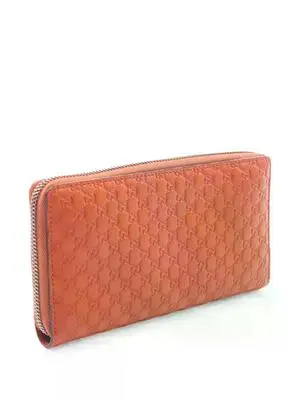 Gucci 2000s Micro Gg Guccissima Long Wallet