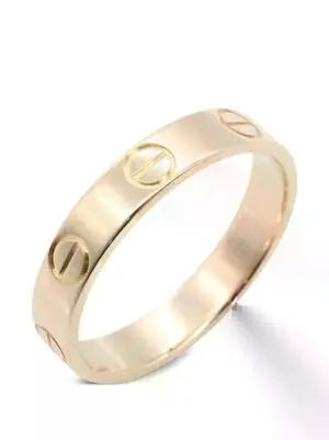 Cartier 18k Rose Gold Love Band Ring - Pink
