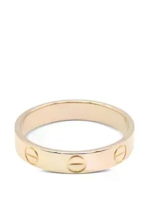 Cartier 18k Rose Gold Love Band Ring - Pink
