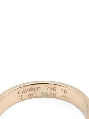 Cartier 18k Rose Gold Love Band Ring - Pink