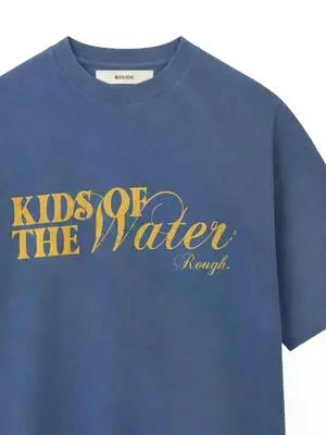 ROUGH. Water Logo-print Crewneck T-shirt