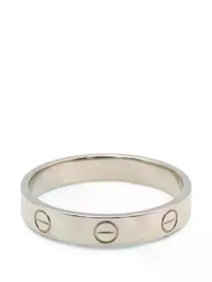 Cartier 18k White Gold Love Ring - Silver
