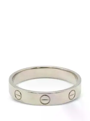 Cartier 18k White Gold Love Ring - Silver