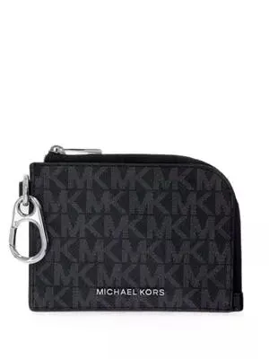 Michael Kors Monogram-pattern Cardholder - Black