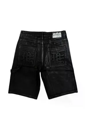 Mixed Emotion Logo-patch Shorts - Black