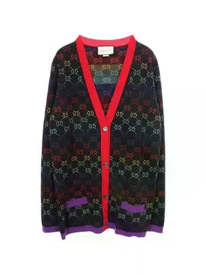 Gucci 2010s Gg Pattern Cardigan