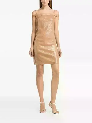 COURREGES Sequin-embellished Strap Mini Dress