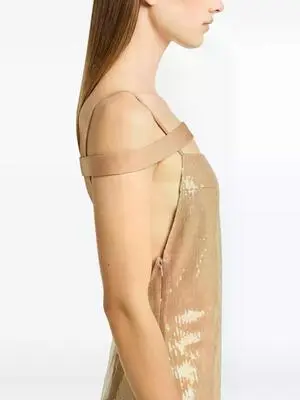 COURREGES Sequin-embellished Strap Mini Dress