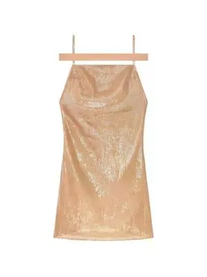 COURREGES Embellished Strap Mini Dress