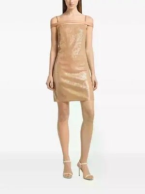 COURREGES Embellished Strap Mini Dress