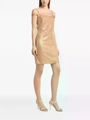 COURREGES Embellished Strap Mini Dress