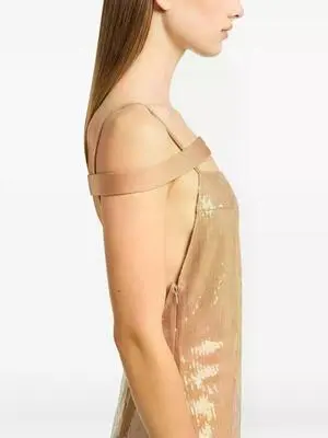 COURREGES Embellished Strap Mini Dress