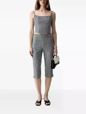 Guess Gingham-check Star-patch Top