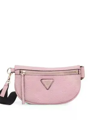 Guess Logo-embossed Belt Bag - Pink