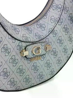 Guess Lindsey Logo-print Crescent Shoulder Bag