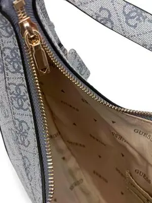 Guess Lindsey Logo-print Crescent Shoulder Bag