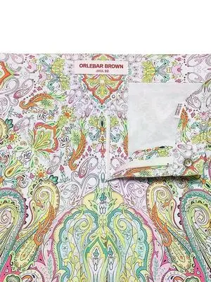 Orlebar Brown Bulldog Paisley-print Swim Shorts - Green