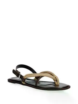 JONAK PARIS Emeline Braided Strap Sandals