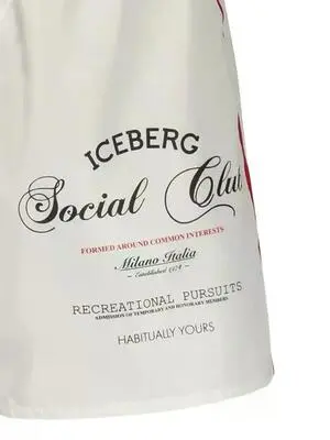Iceberg Logo Print Swim Shorts