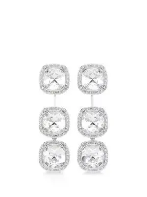 SWAROVSKI Una Angelic Crystal-embellished Drop Earrings - Silver