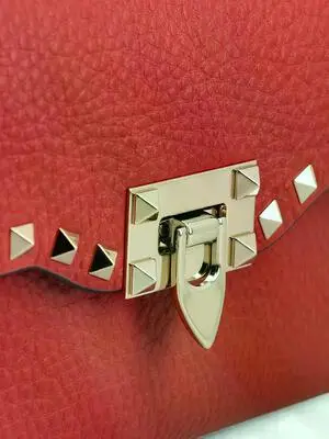 Valentino Garavani Small Rockstud Cross Body Bag - Red
