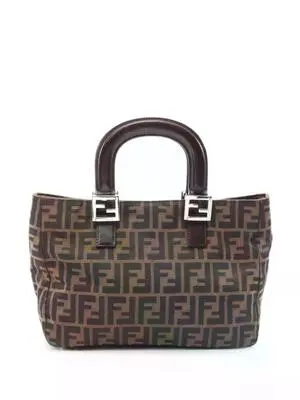 Fendi 2000s Zucca Tote Bag - Brown